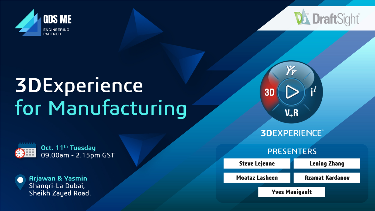 3DEXPERIENCE For Manufacturing Event - GDS Middle East