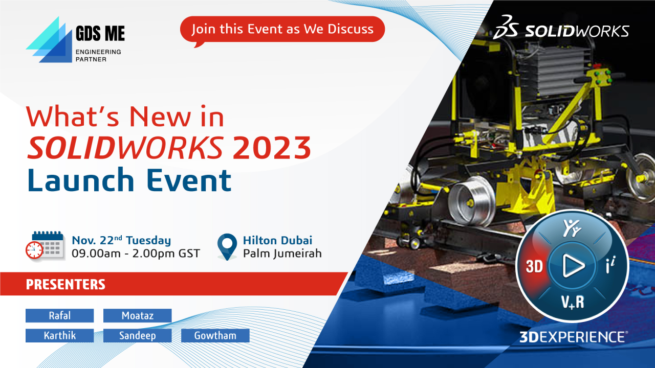 What’s New in SolidWorks 2023 Launch - GDS Middle East